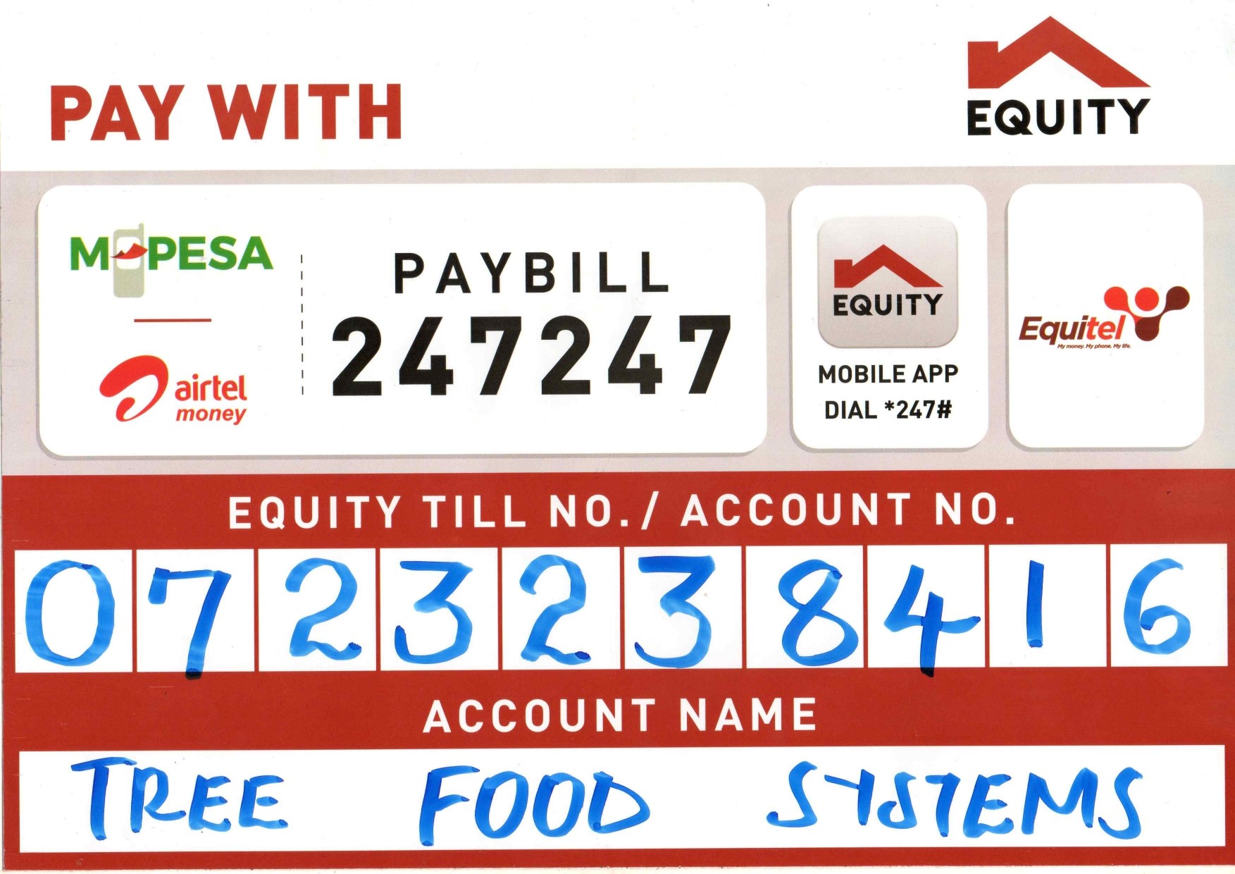 Paybill – Kenya Tree Food System